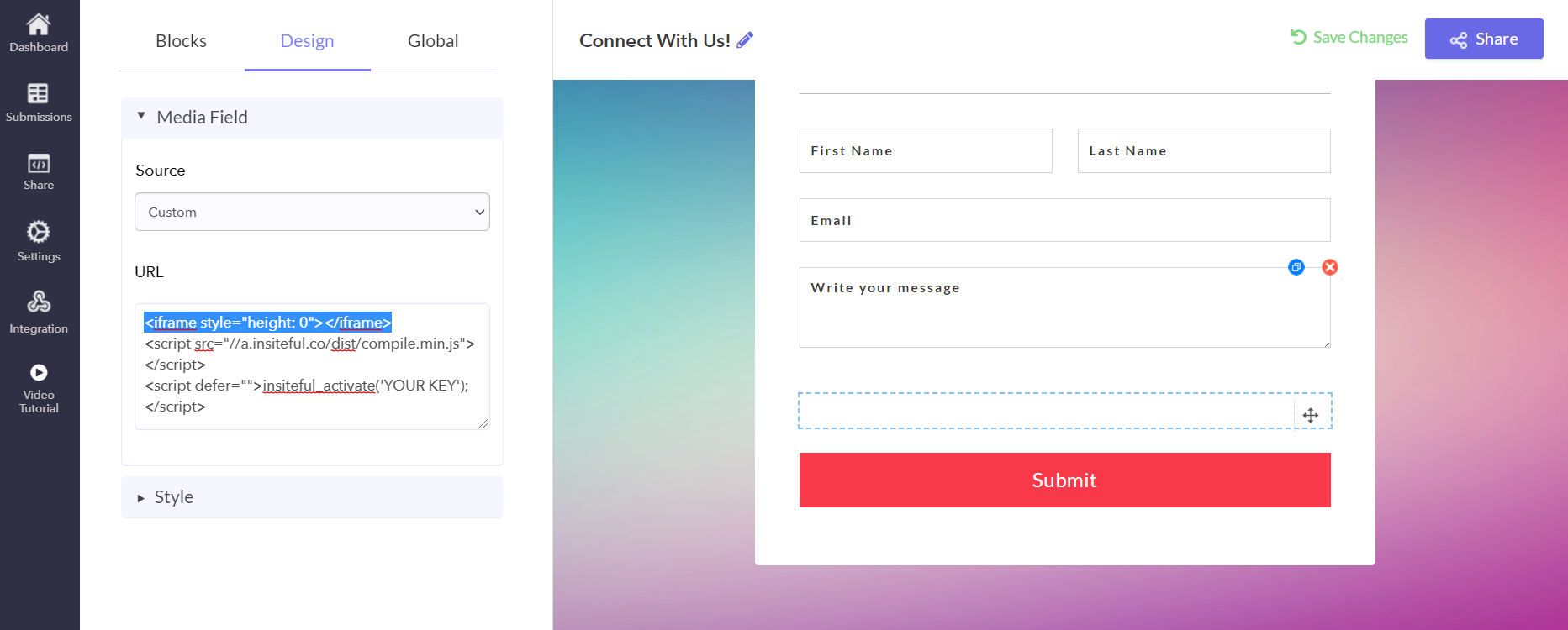 How-to track form field analytics for Pabbly Forms (FormGet) – Insiteful™